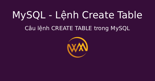 Câu lệnh CREATE TABLE trong MySQL