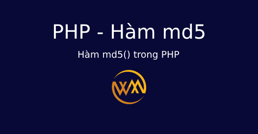 Hàm md5() trong PHP