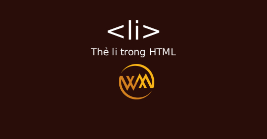 Thẻ li trong HTML